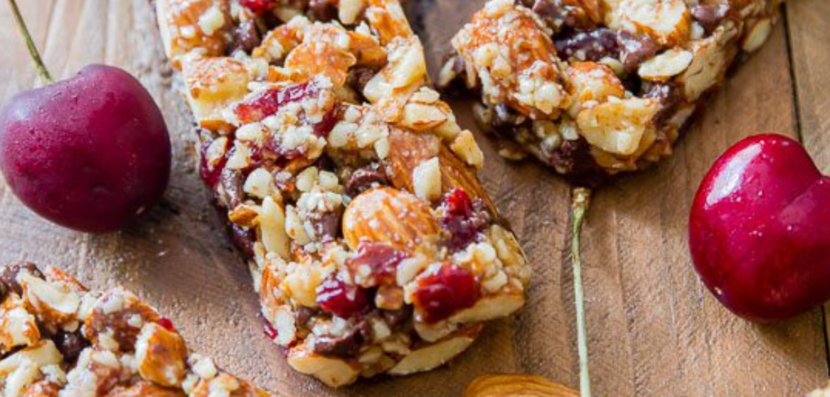 Chocolate Cherry Snack Bars - Up North Blog